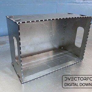 Hand Foldable Metal Box Plan: CNC Ready, Workshop Tool Organizer ...