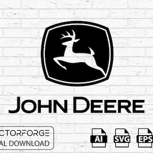 Vector Cut Ready John Deere Logo Design, CNC File, Dxf, Svg, Eps for Laser and Plasma Cutting ...