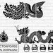 Chinese Dragon and Phoenix DXF File: CNC Plasma Laser Cut (digital ...