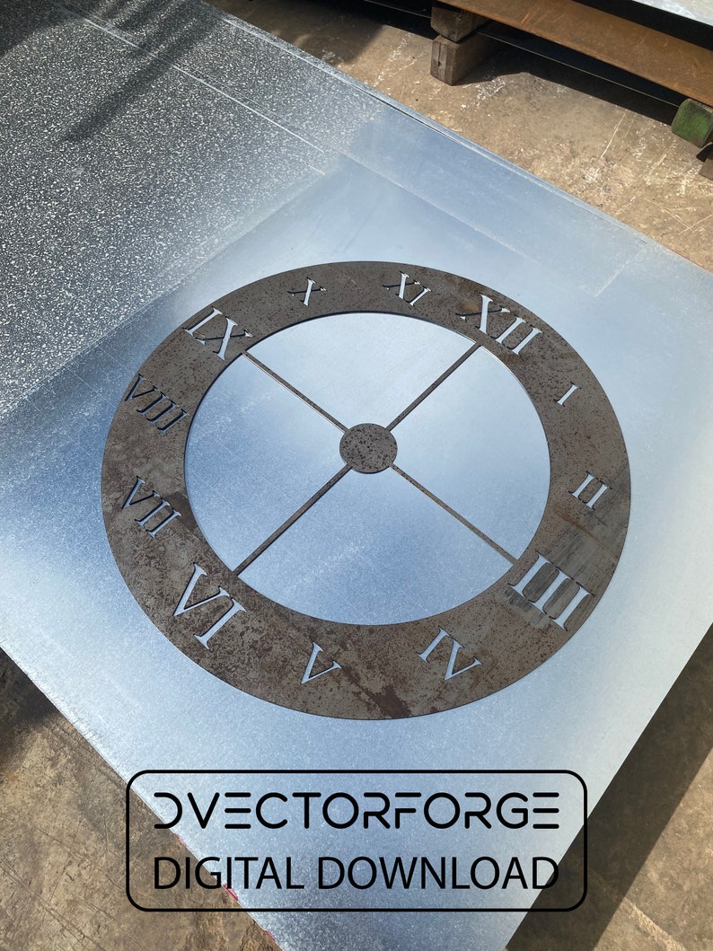 Roman Numeral Clock - Cnc Cutting Project - Etsy