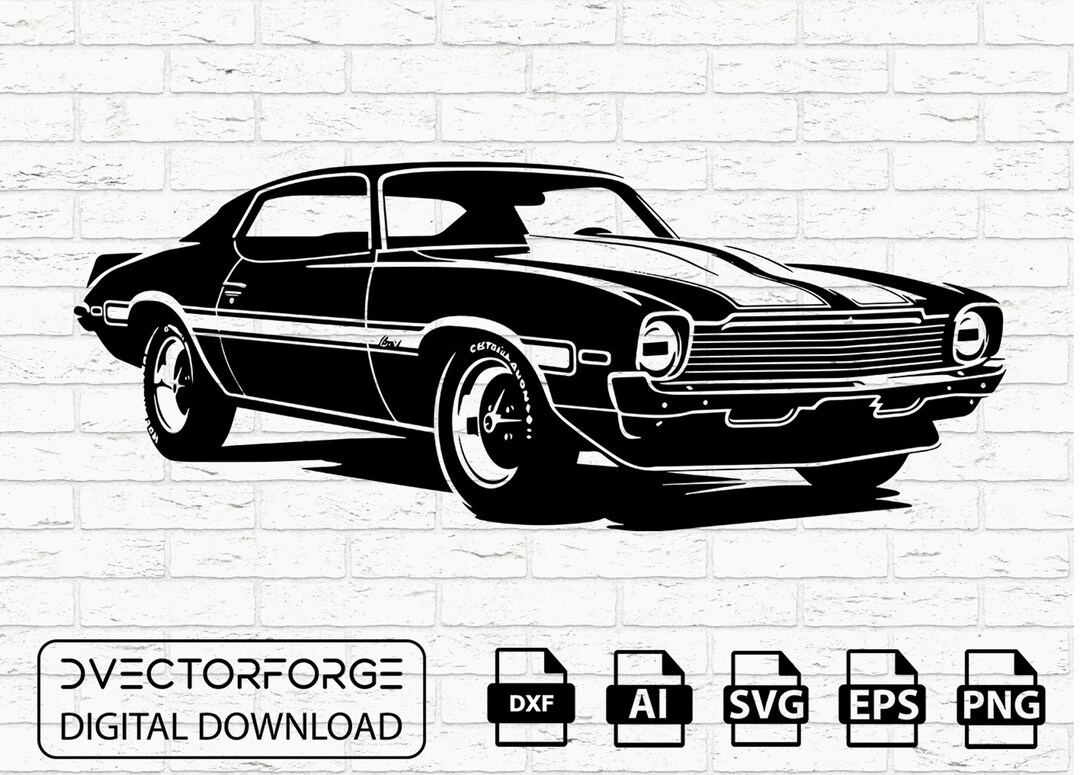 1971 Chevrolet Vega Vector: SVG, PNG, Cricut Cut File (digital Download ...