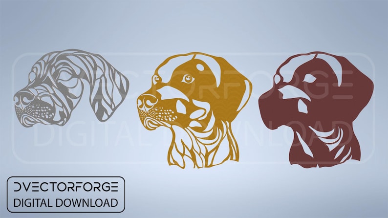 Dog SVG: Multi-layer Laser Cut File for DIY Wall Decor (digital ...