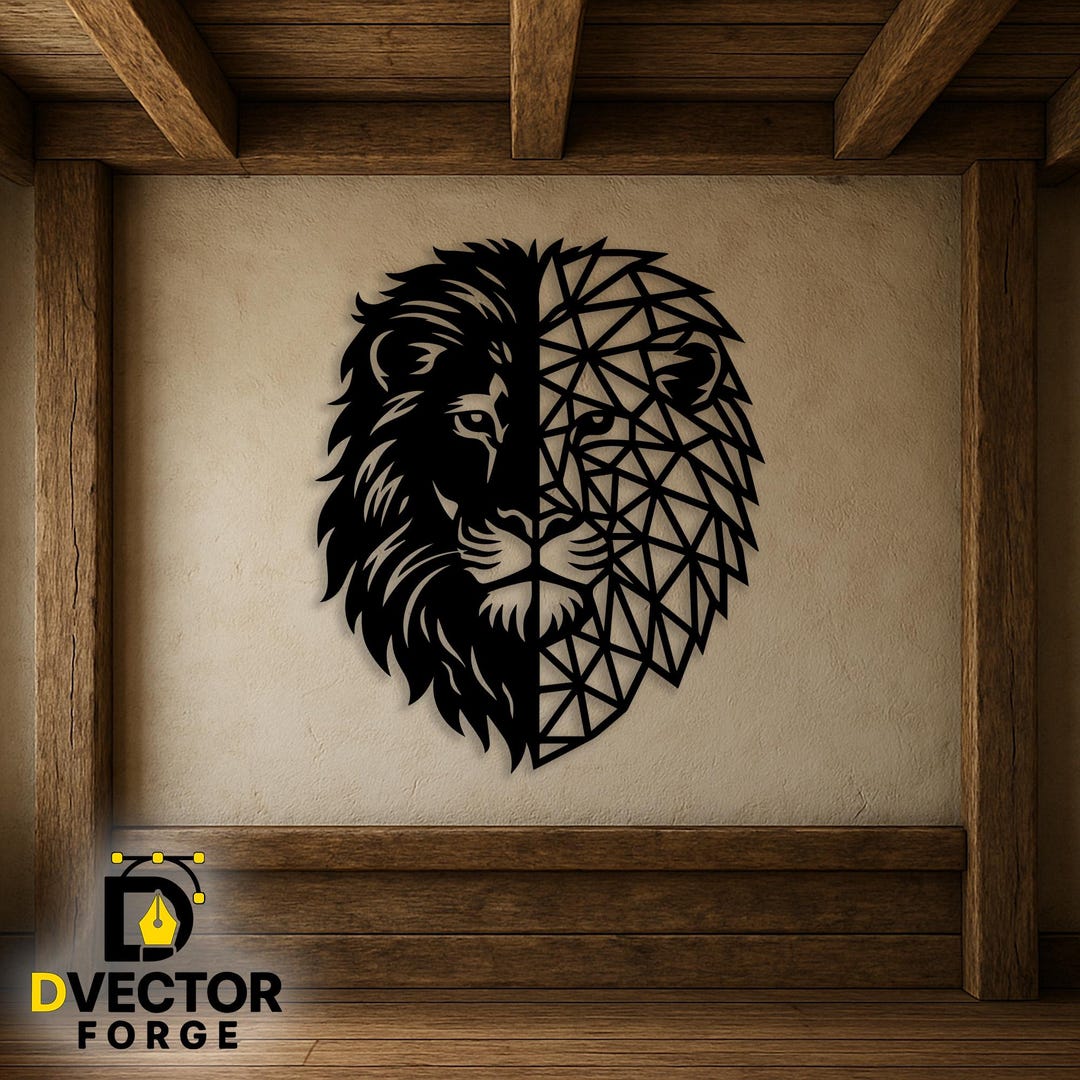 Lion Vector CNC Project – CAD Design for Plasma or Laser Cutting - Etsy