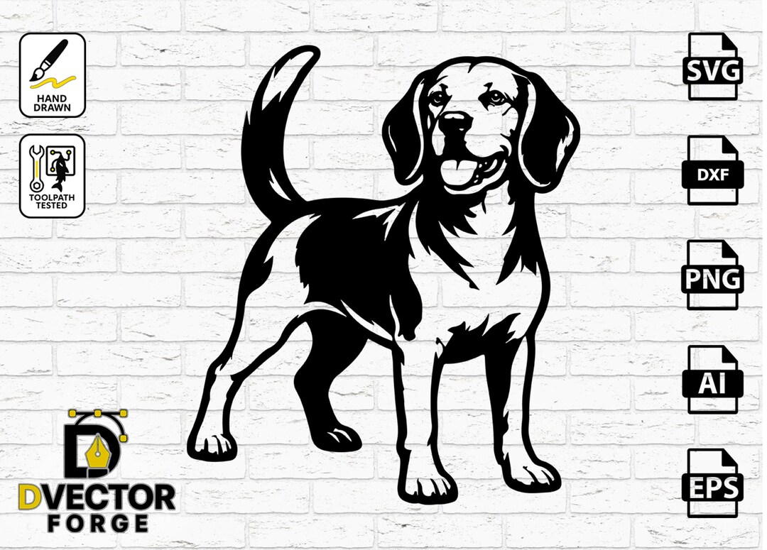 Beagle Vector CNC Project – CAD Design for Plasma or Laser Cutting - Etsy