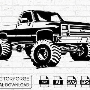 1987 Chevy Silverado Vector File, Truck SVG, PNG, Cricut (digital ...