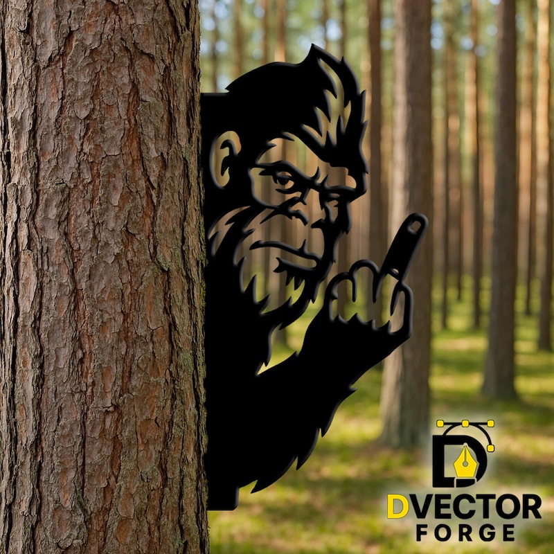 Metal Sign Dxf Sasquatch - Etsy