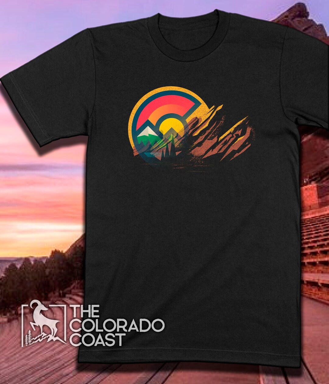 Red Rocks Amphitheater T-shirt Best Music Concert Venue Morrison ...