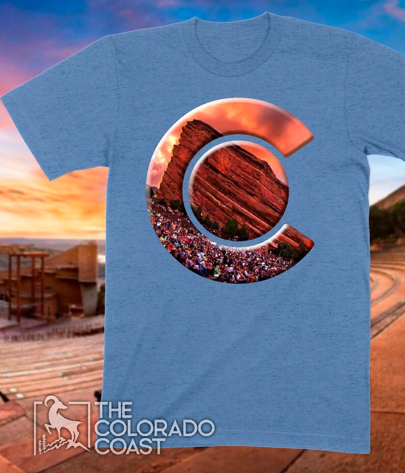 Red Rocks Amphitheater T-shirt Best Music Concert Venue | Etsy