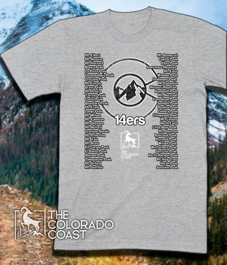 Colorado Fourteeners | 14ers | Rocky Mountains | Colorado Gifts ...