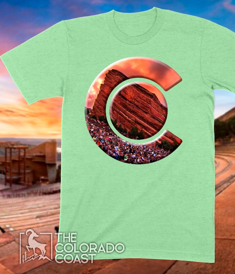 Red Rocks Amphitheater T-shirt Best Music Concert Venue | Etsy
