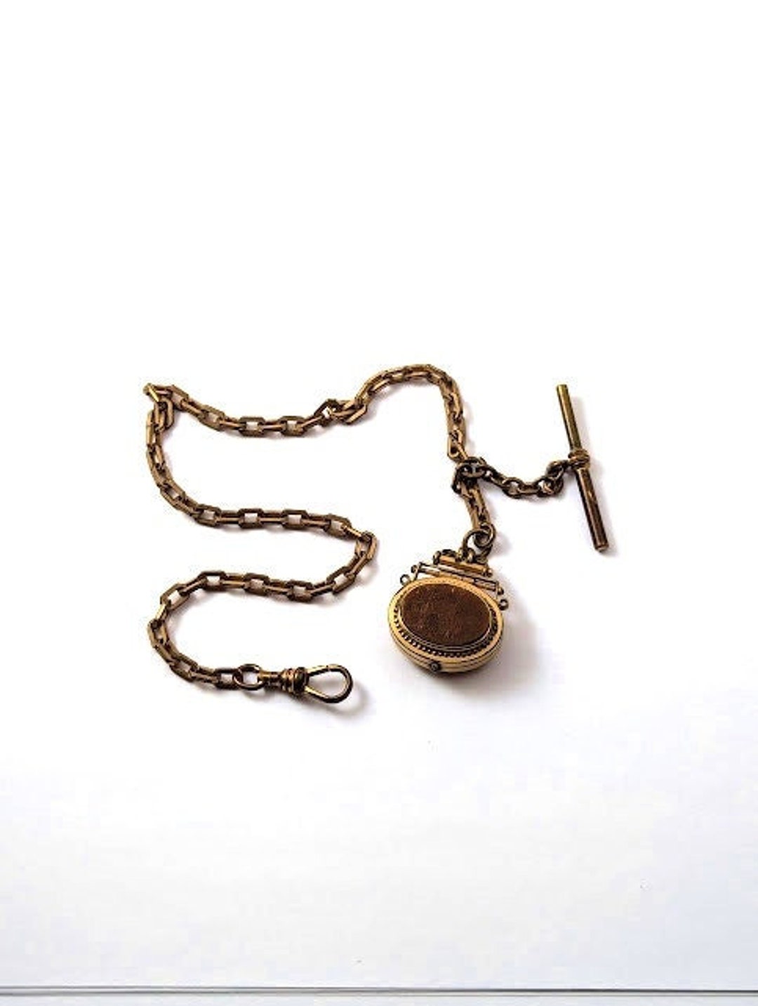 Vintage Pocket Watch Chain With Locket Fob, 1900's, Vintage Watches - Etsy