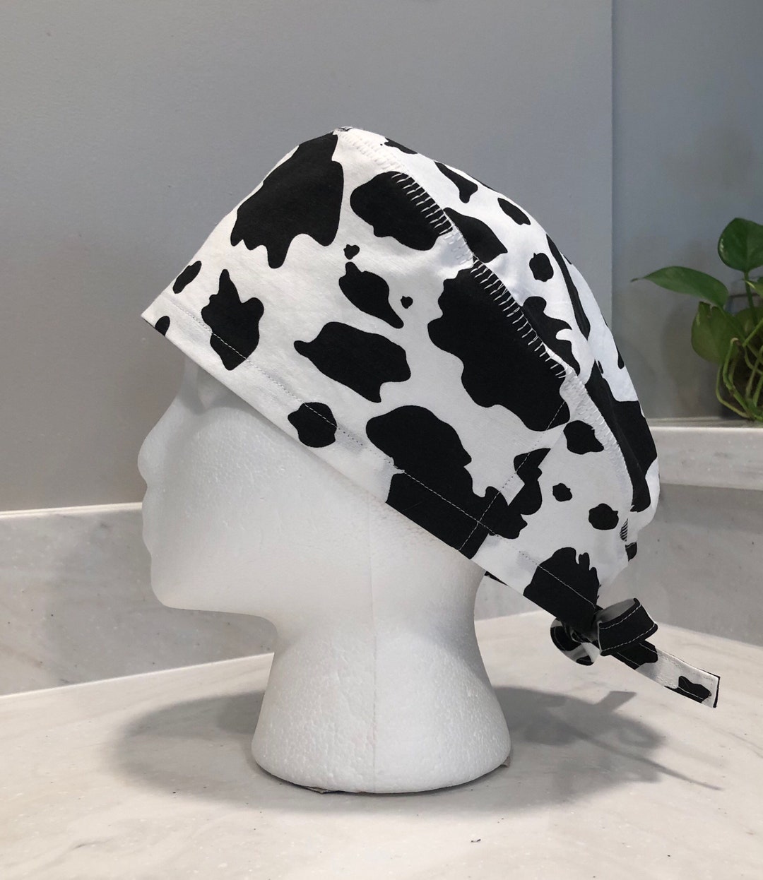Holstein Scrub Cap, Cow Print Scrub Cap, Unisex Scrub Cap - Etsy