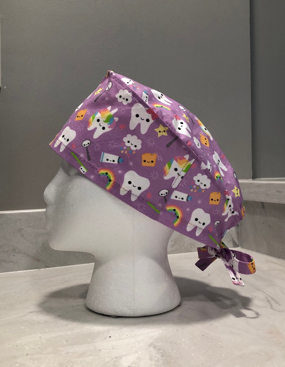 Scrub Cap for Dental Professionals, Pediatric Dentist Scrub Cap ...