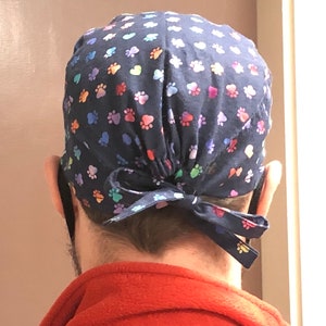 Fluffy Pups Scrub Cap, Veterinary / Vet Tech Surgical Cap, Unisex OR ...