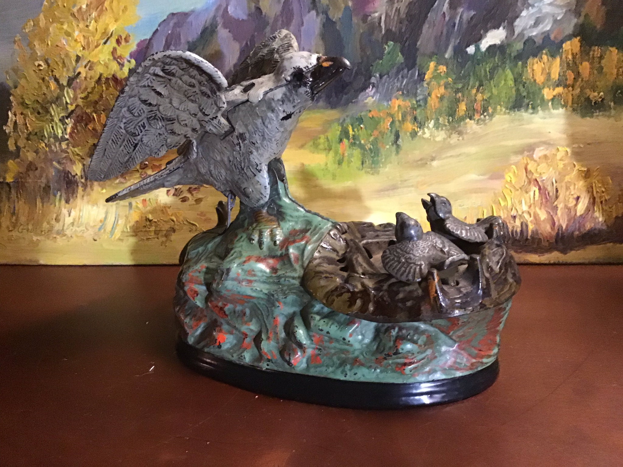 Mechanical Coin Bank 1888 J E Stevens Eagle Excellent - Etsy