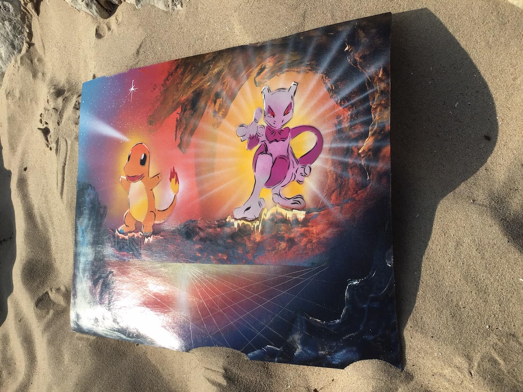Pokémon Spray Painted Art - Etsy