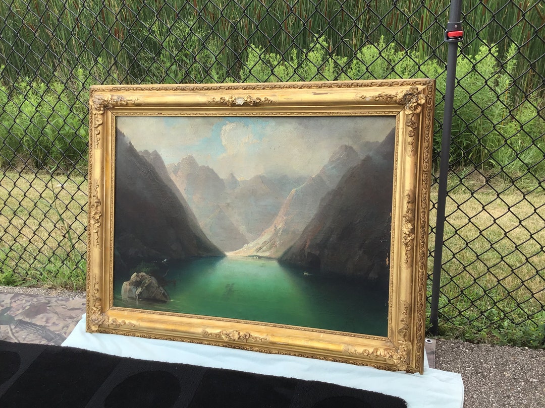 Friedrich Zahn 1872 Oil on Canvas I Will Not Ship - Etsy