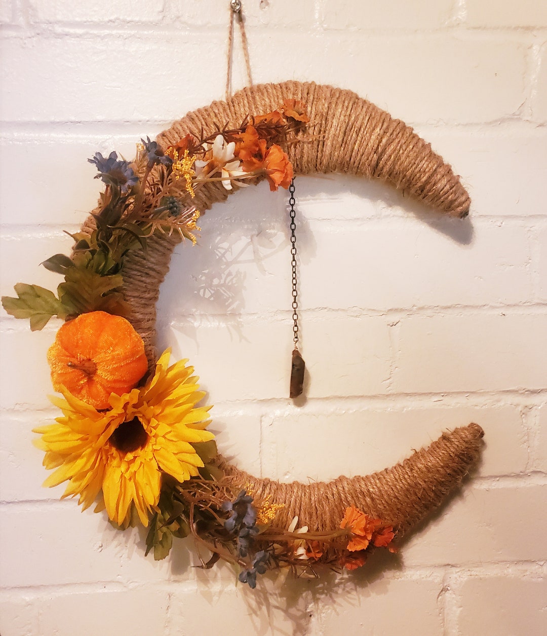 Autumn Crescent Moon Wreath - Etsy