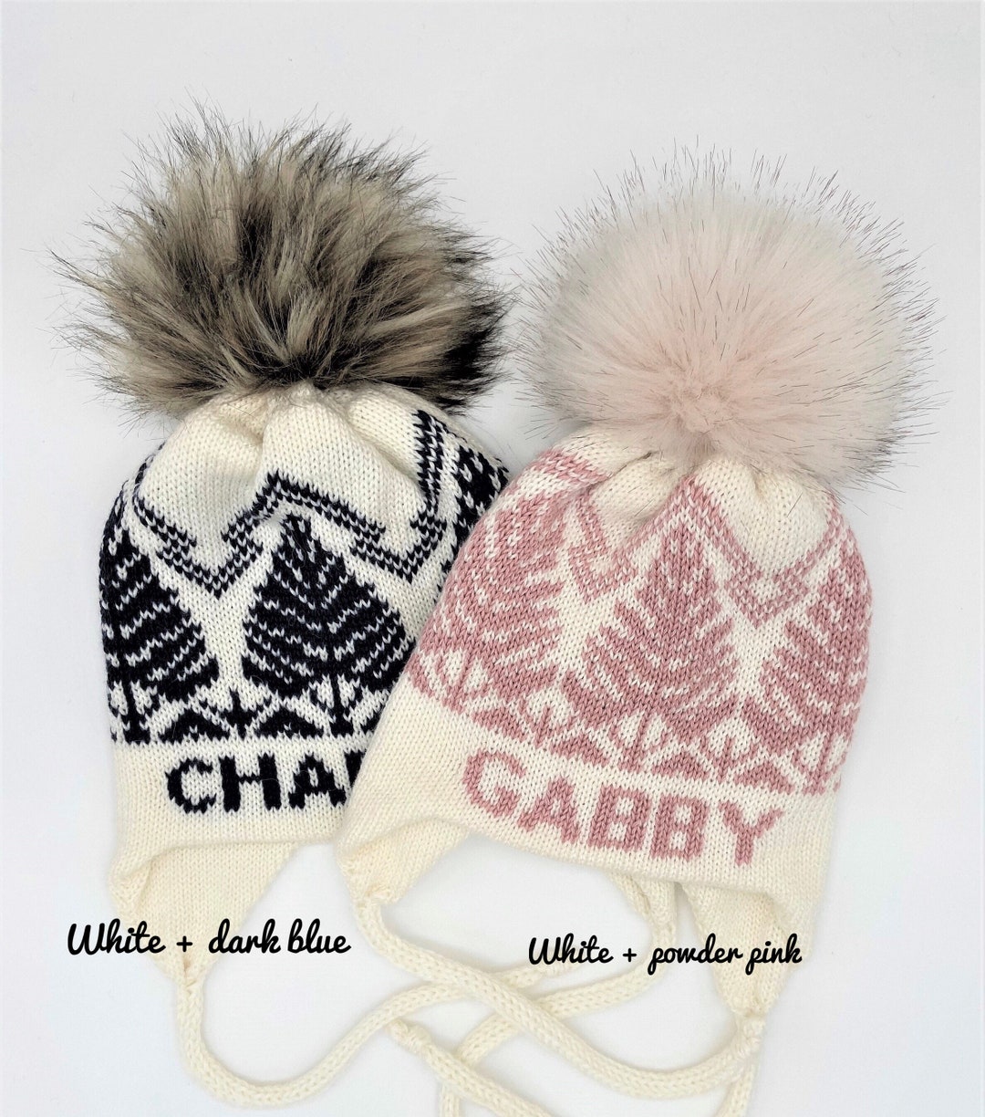 Winter Hat With Name, Custom Knit Hat for Kids, Personalized Knit Hat ...