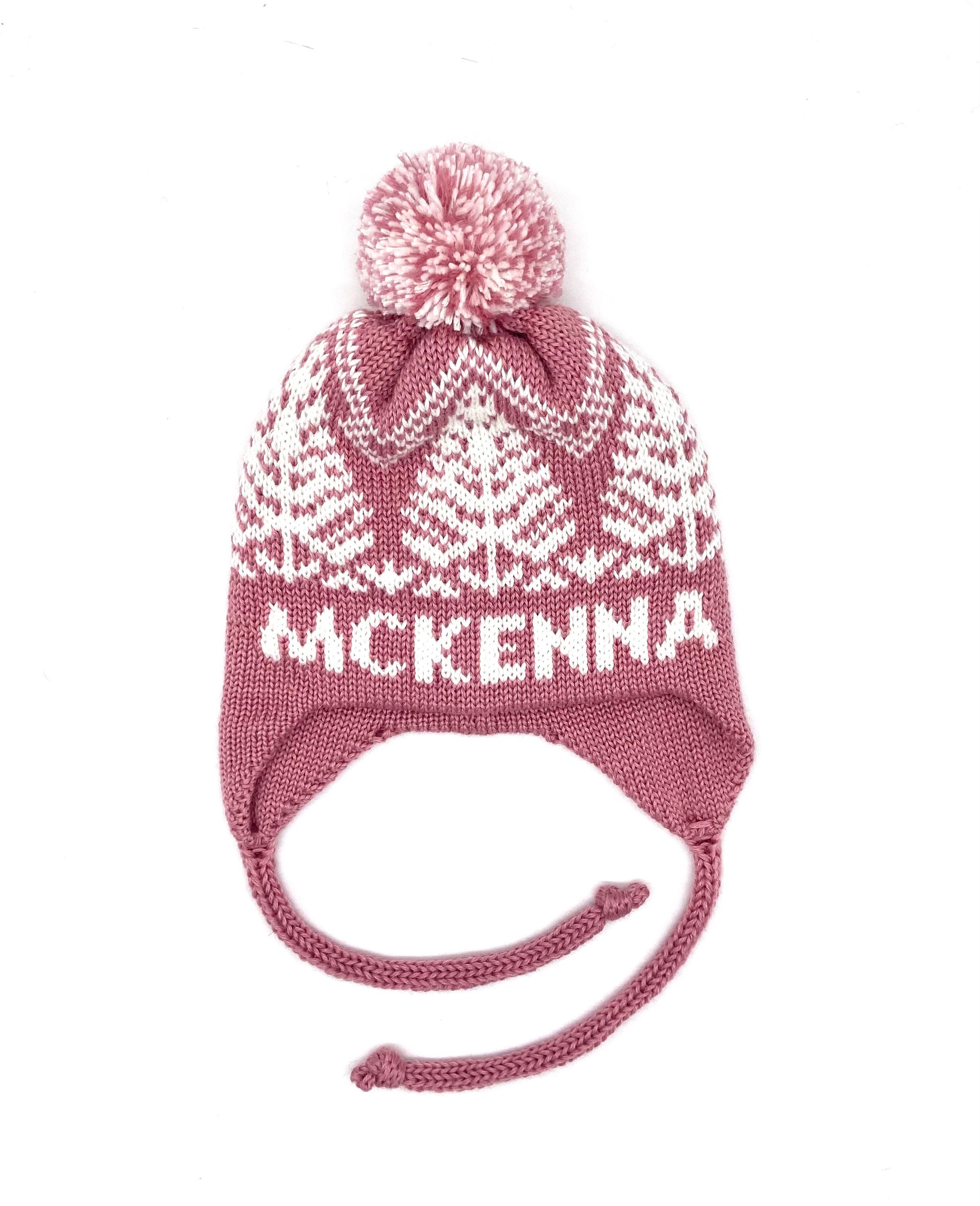 Winter Hat With Name Custom Knit Hat for Kids Personalized - Etsy