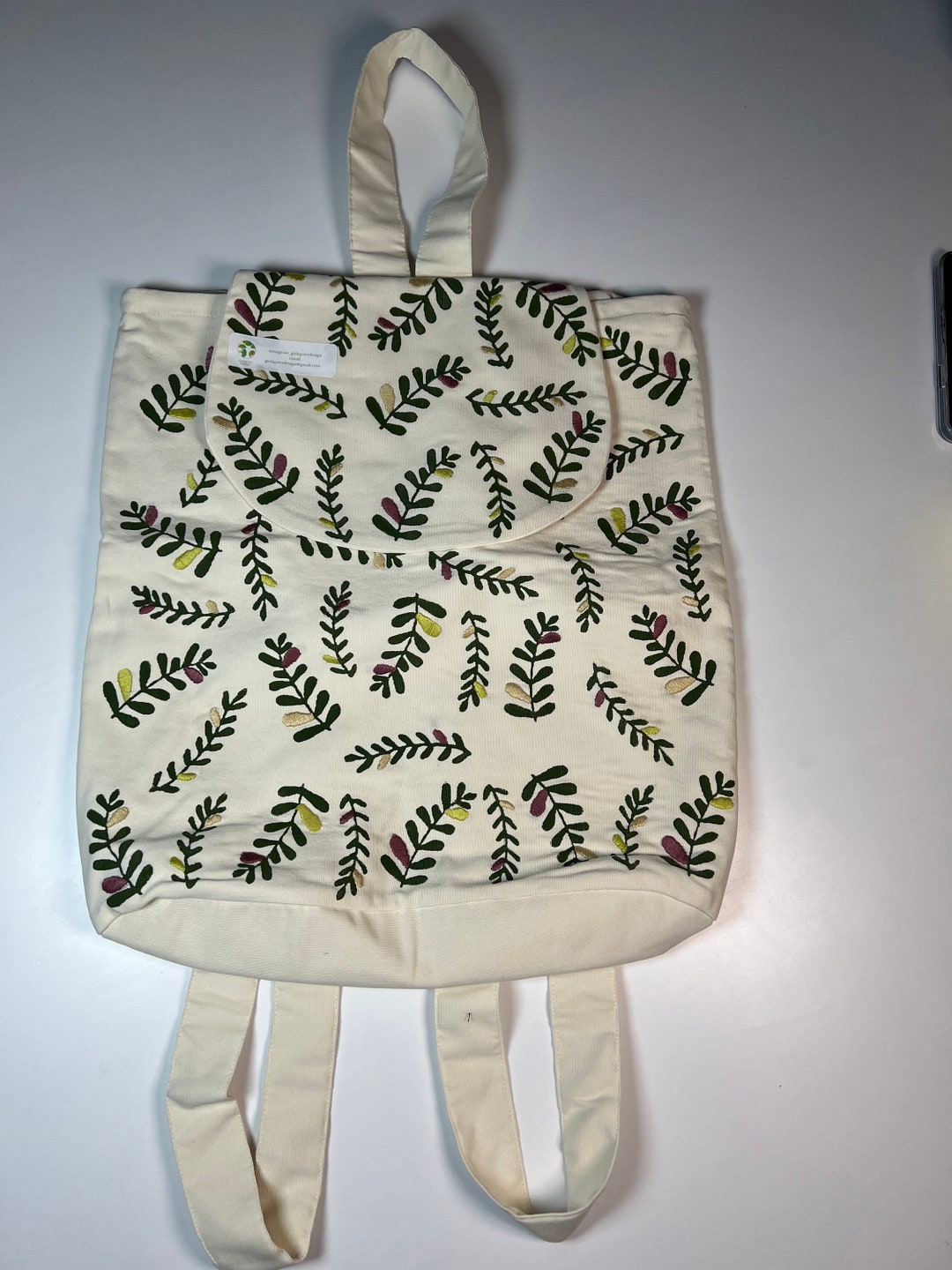 15x15 Handmade Super Light Cotton Canvas Backpack Travel Backpack Moms ...