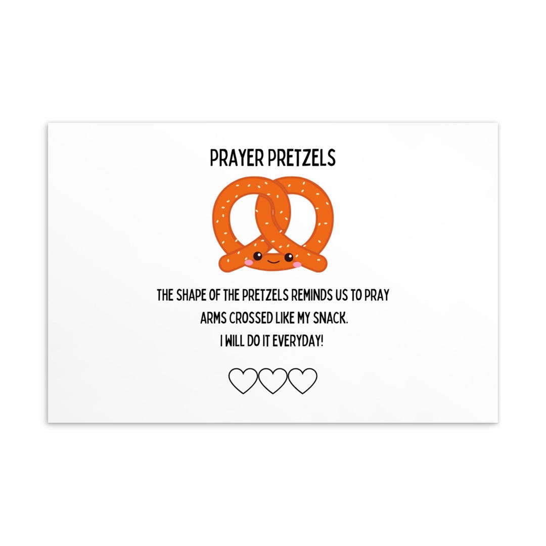 Prayer Pretzel Cards – A Meaningful Gift of Faith | Sunday School Class ...
