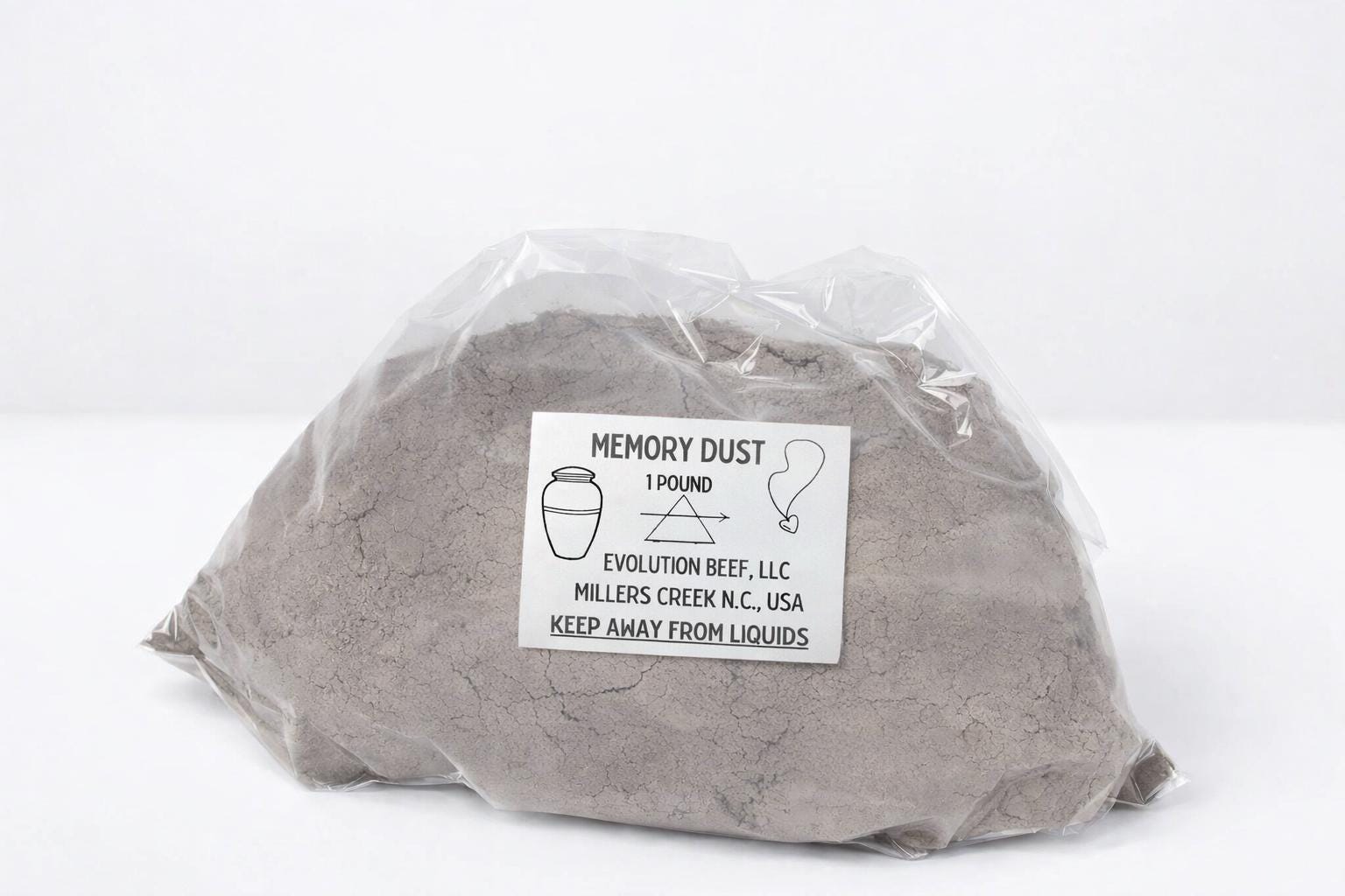 Memory Dust | Fake Cremated Remains | 1 Pound | Human & Pet Ash ...