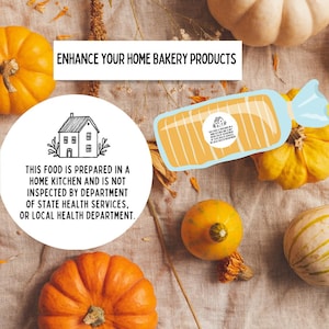 Cottage Food Labels 30 Count | Home Baked Goods | Self Sticking | Home ...