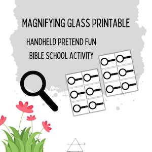 Magnifying Glass Printable Template for Classroom Vacation Bible School ...