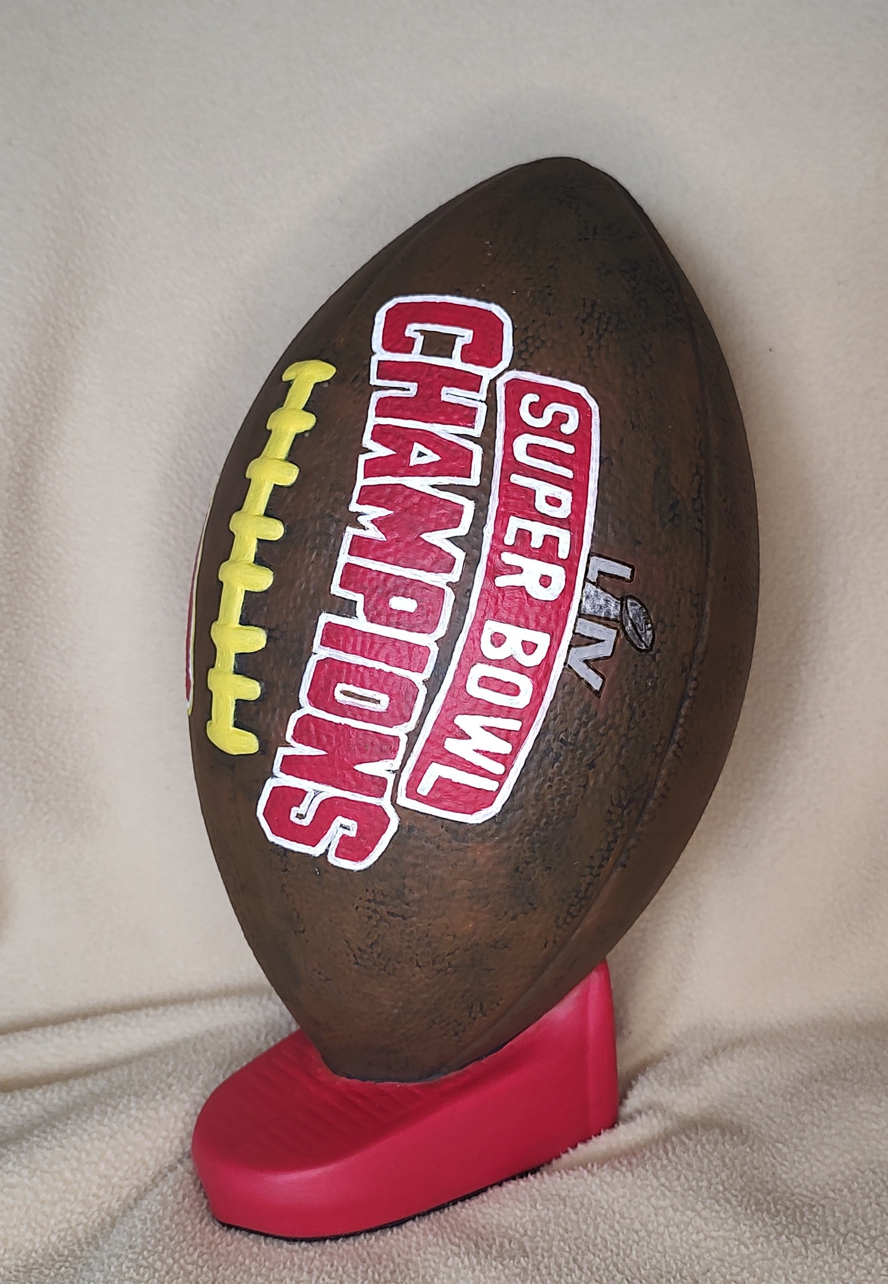 Ceramic Football Kansas City Chiefs NFL, Hand Painted - Etsy