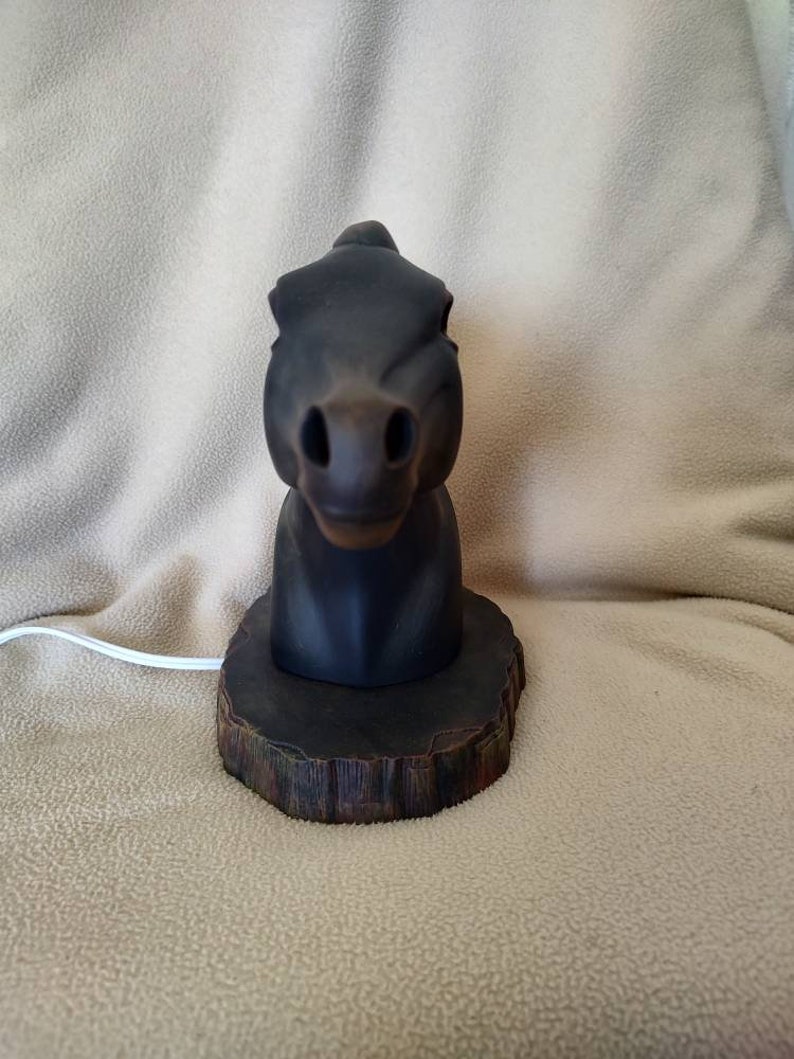 Horse Head Lamp With Base, Hand Painted Ceramic - Etsy