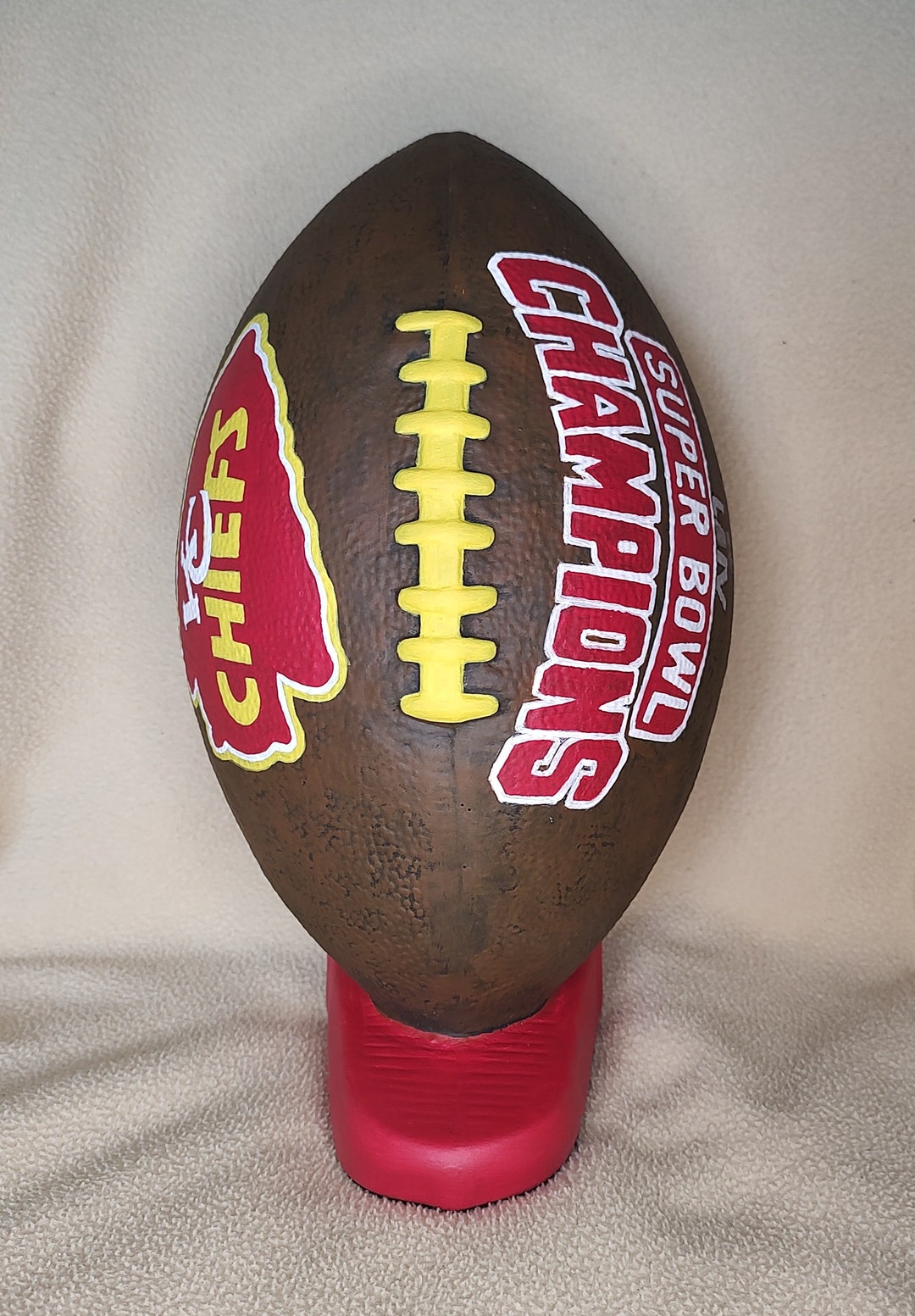 Ceramic Football Kansas City Chiefs NFL, Hand Painted - Etsy