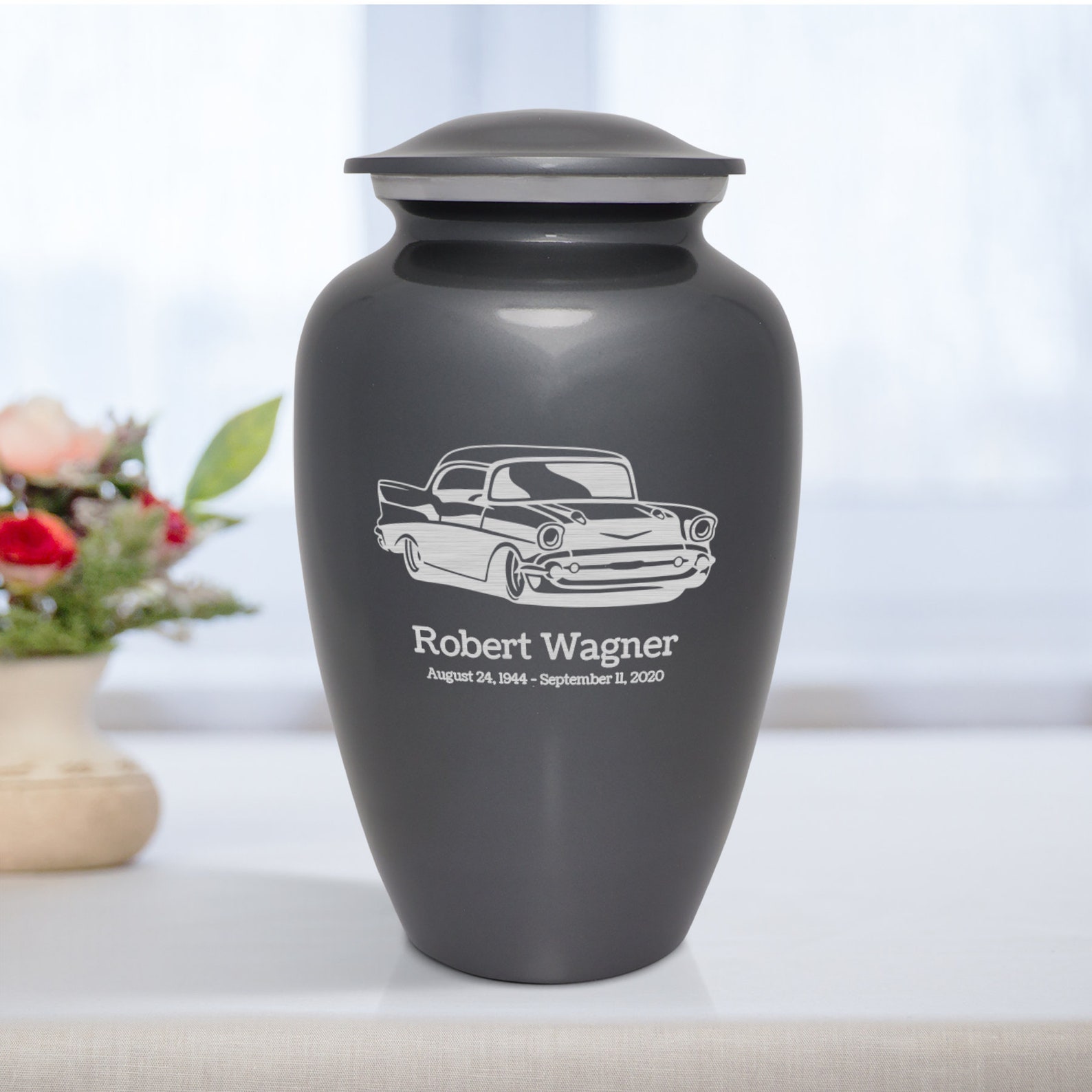 Classic Car Adult Cremation Urn Engraved Five Colors | Etsy
