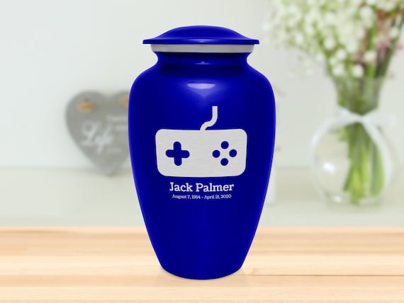 Gaming Cremation Urn Engraved Adult Full Size - Etsy