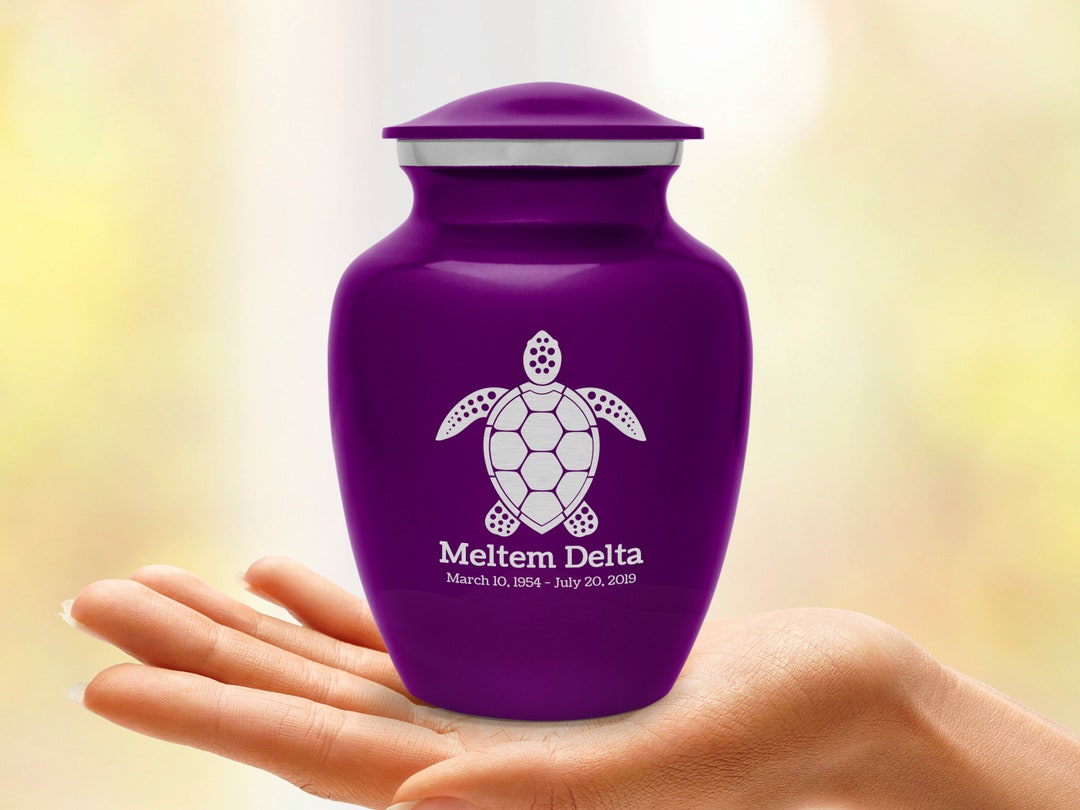 Sea Turtle Sharing Urn - Small Urn for Human Ashes - Etsy