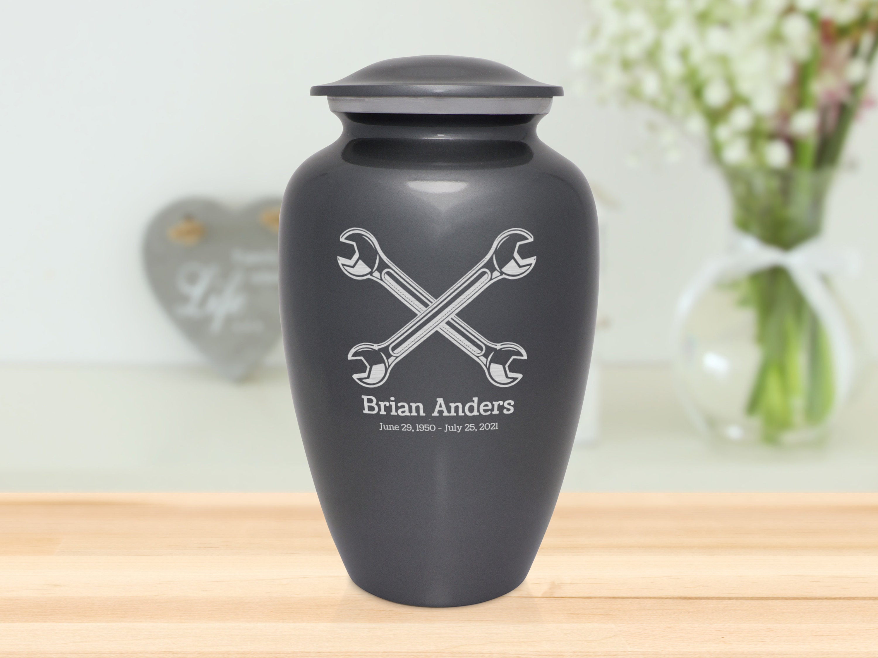 Mechanic Wrench Cremation Urn - Engraved - Adult Full Size - Etsy