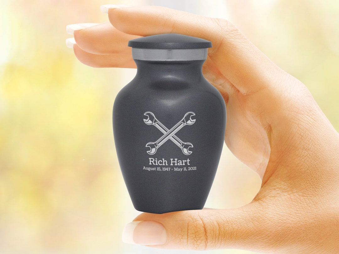 Mechanic Keepsake Cremation Urn Engraved Crossed Wrenches - Etsy