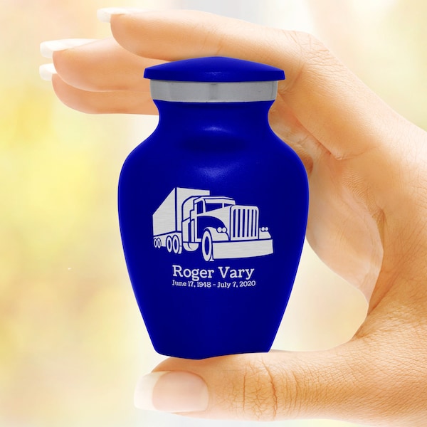 Semi Truck Urn for Ashes - Etsy