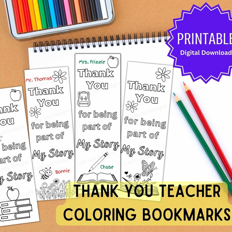 Thank You Bookmark - Etsy