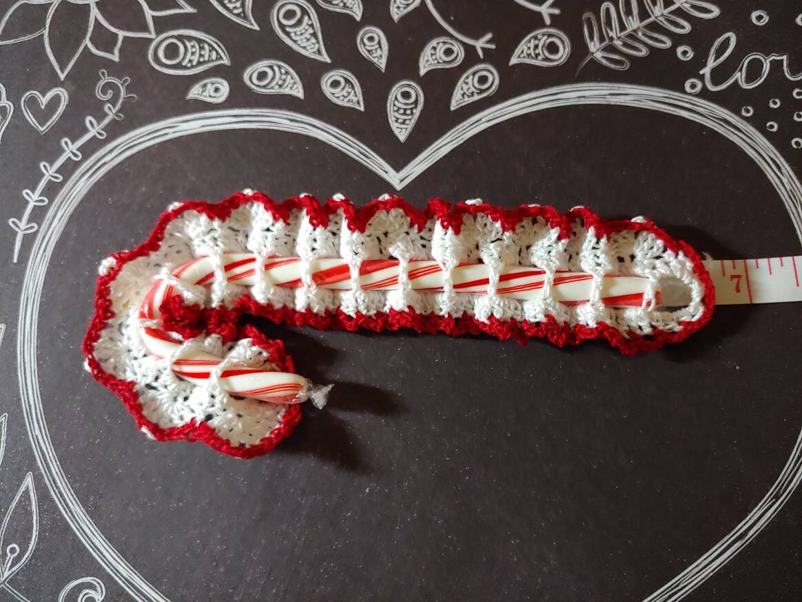 Candy Cane Cover, Crochet, Christmas, Ornament, Candy, Decorations ...