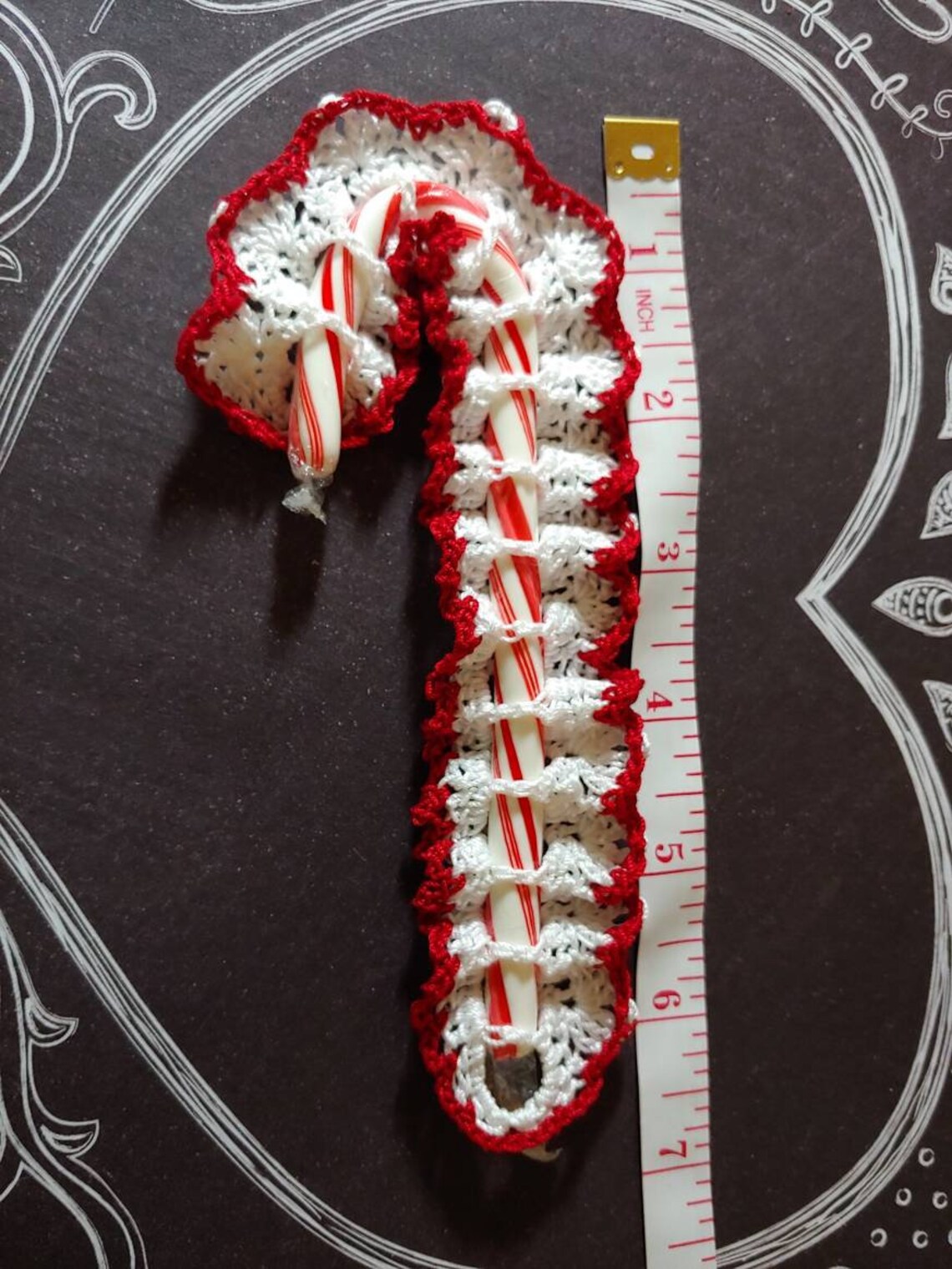 Candy Cane Cover, Crochet, Christmas, Ornament, Candy, Decorations ...