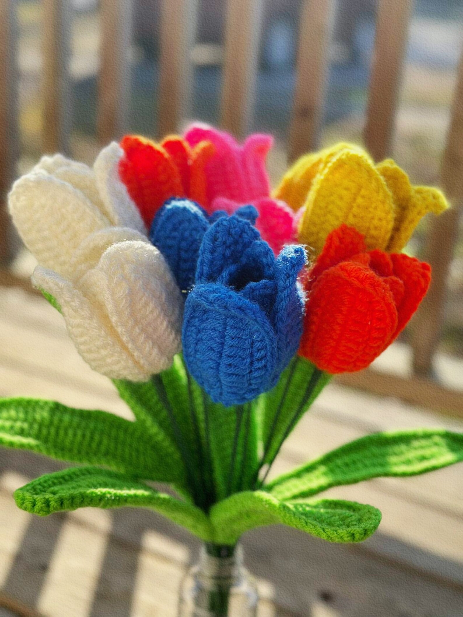 Single Crochet Tulips Flower | Handmade Crocheted Flowers - Etsy
