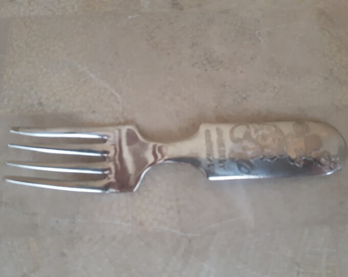 Mickey Mouse Silver-plated Child's Fork, Fairfield Silverplate Disney ...