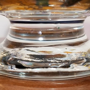 Hand Blown Art Glass Dish Made in Romania, Art Glass Centrepiece Dish ...