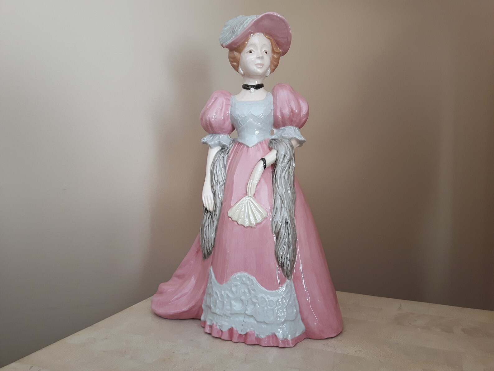 Ceramic Lady Figurine Large Ceramic Figurine - Etsy