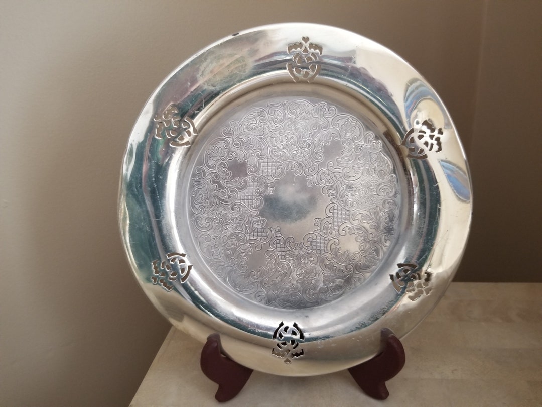 Vintage Silver Plated Serving Tray - Benedict Proctor MFG Co - Made in ...