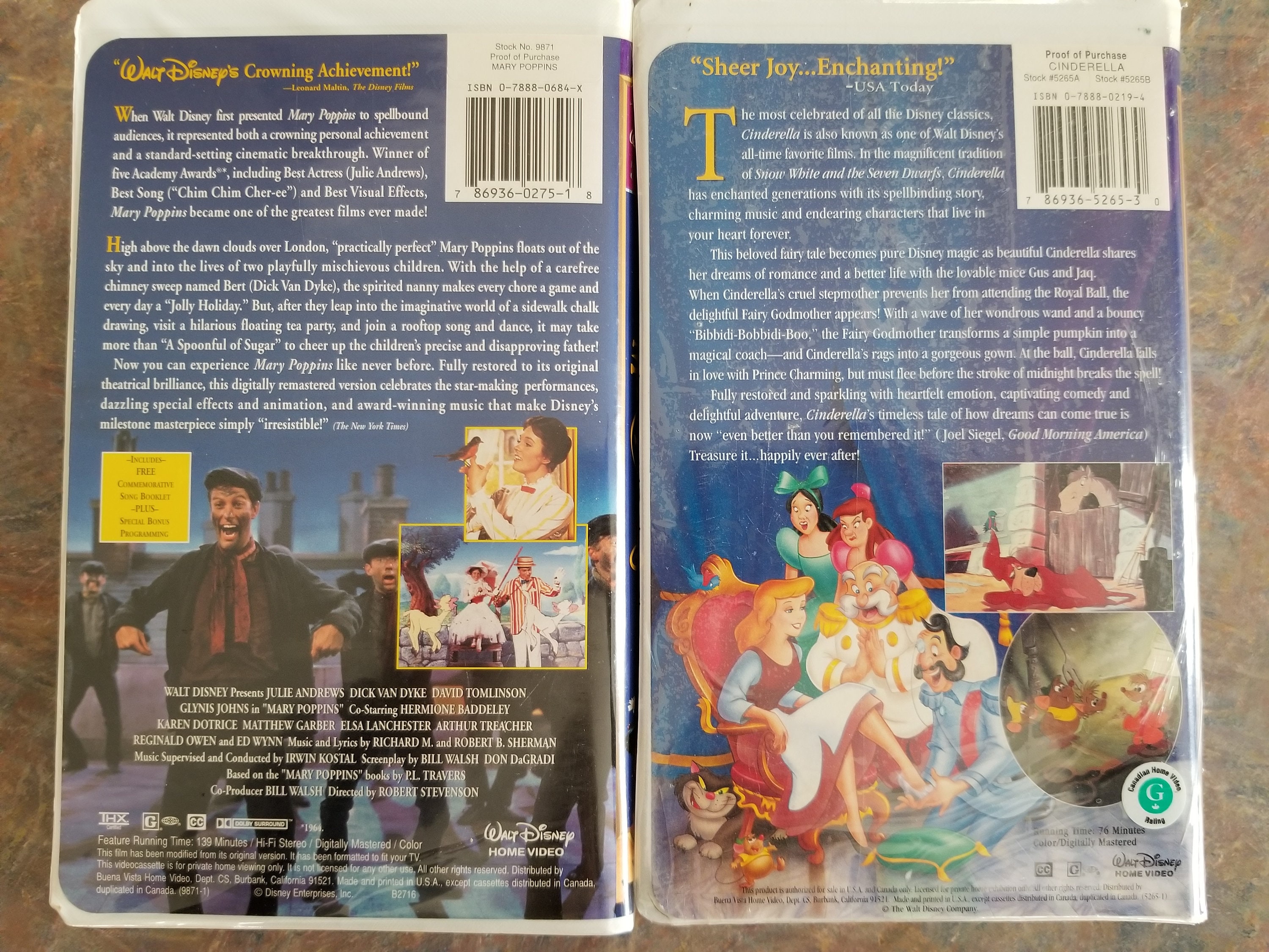 Walt Disney VHS Tapes 1990s, Walt Disney Masterpiece Collection VHS ...