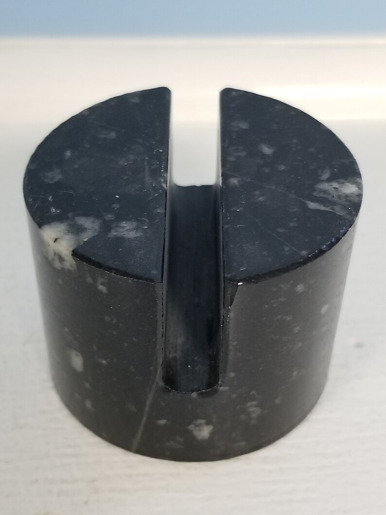 Hand Made Polished Stone Business Card Holder, Stone Cell Phone Holder ...