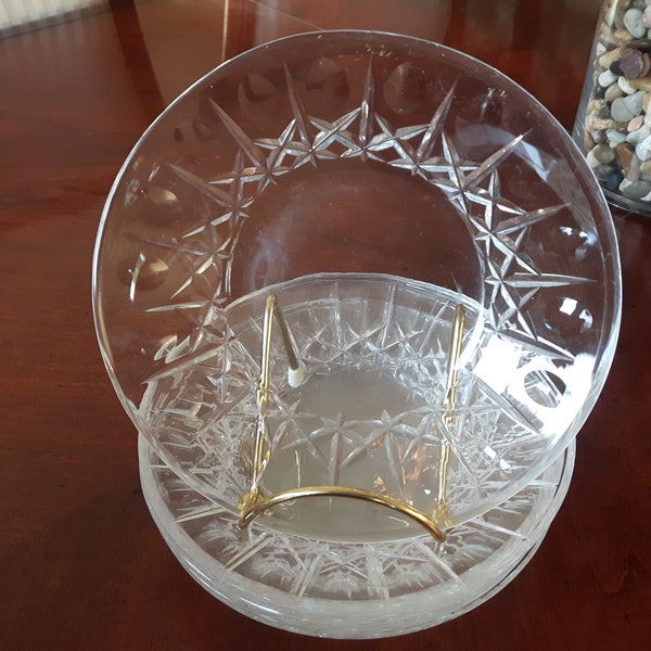 Cut Glass Dessert Plates - Etsy