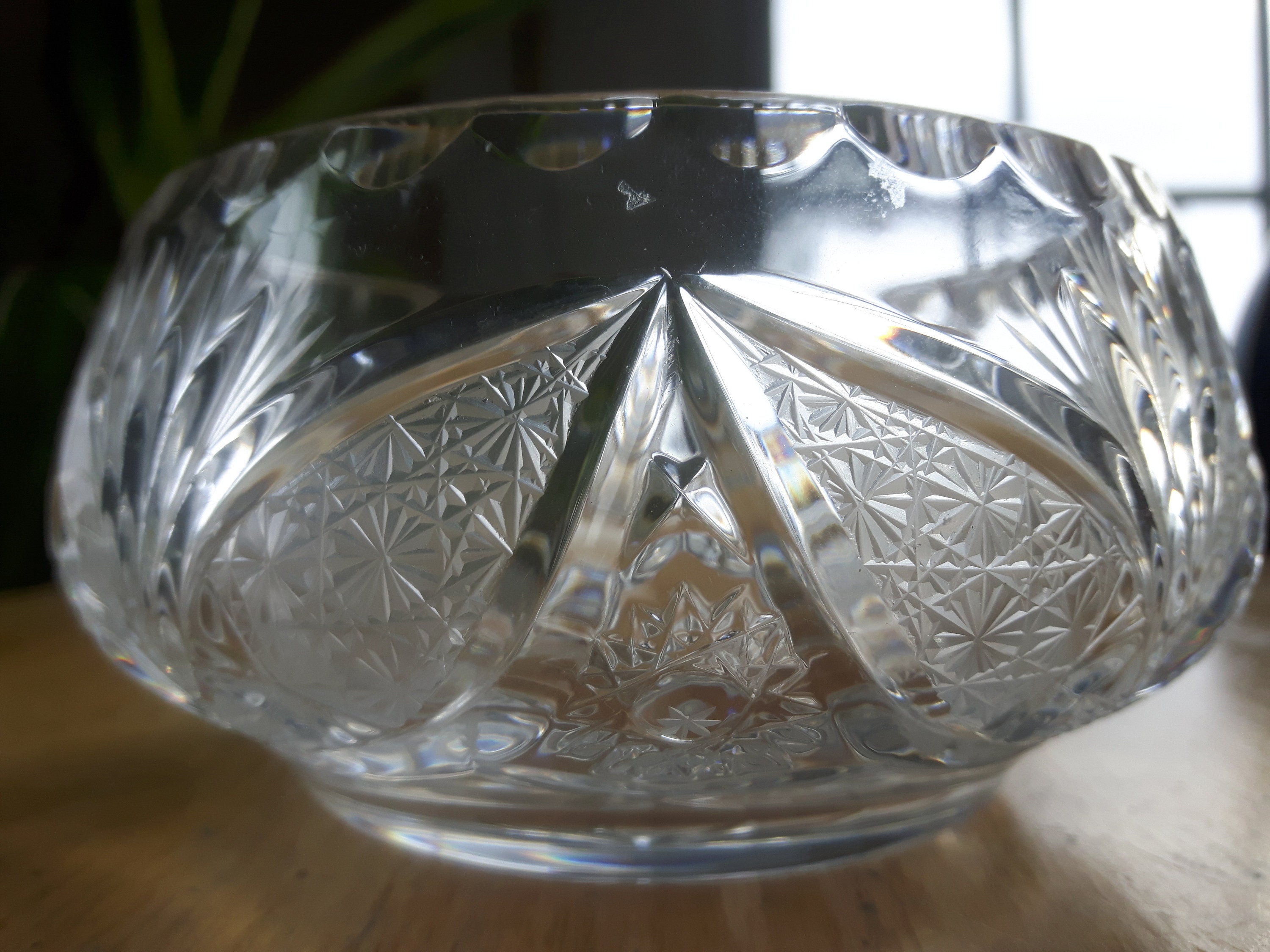 Small Cut Crystal Bowl, Crystal Sauce Bowl, Crystal Rose Bowl, Crystal ...